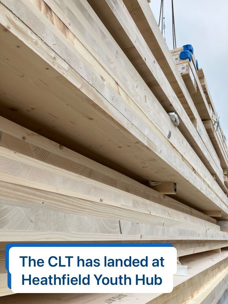 CLT Frame gets delivered to site! | Morgan Sindall Construction