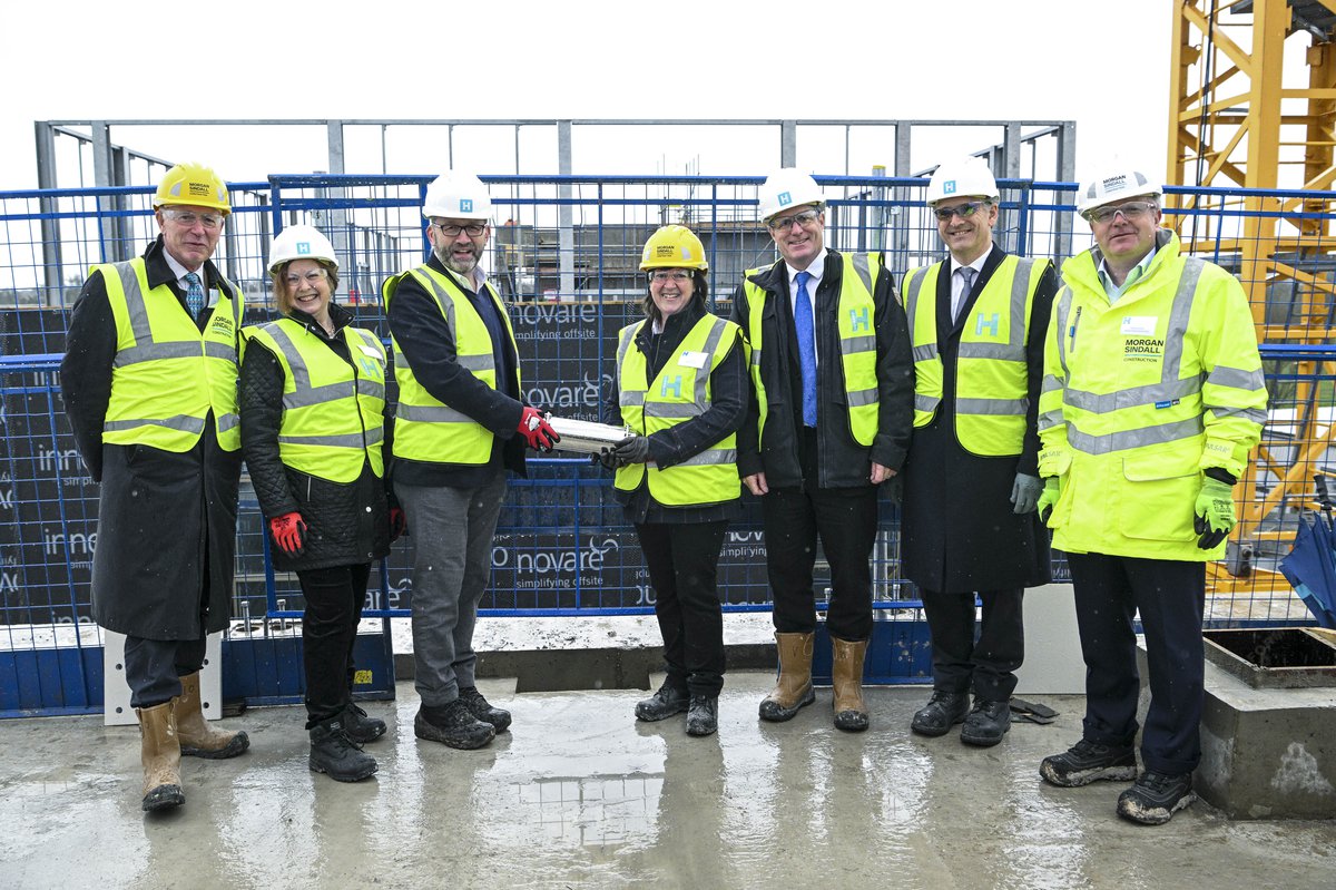 Howard Group tops out the first of its three new wet lab buildings at ...